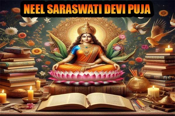 Neel Saraswati Puja For Knowledge - Divyayoga Store